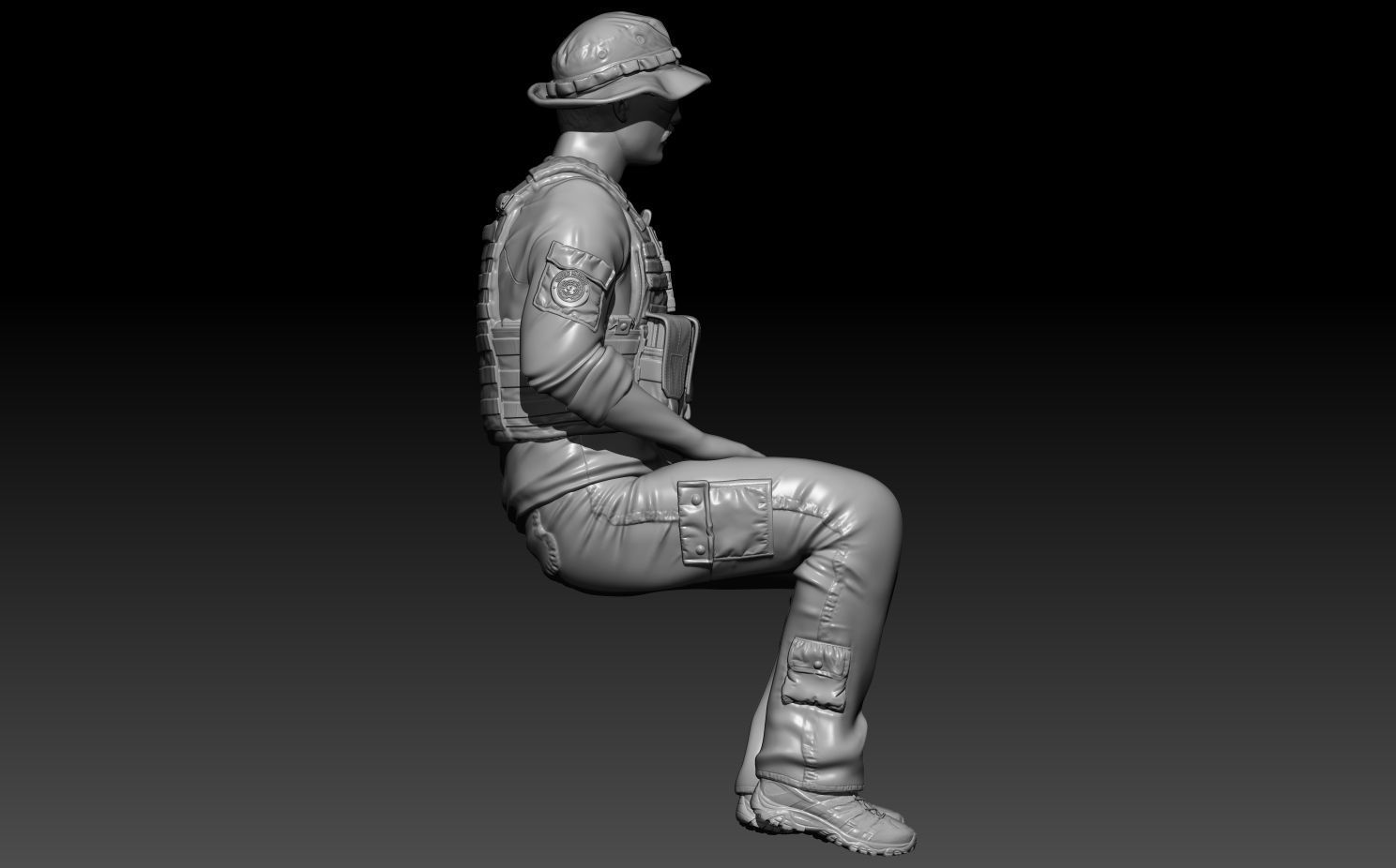 NATO CREW GUNNER 3D model 3D printable | CGTrader