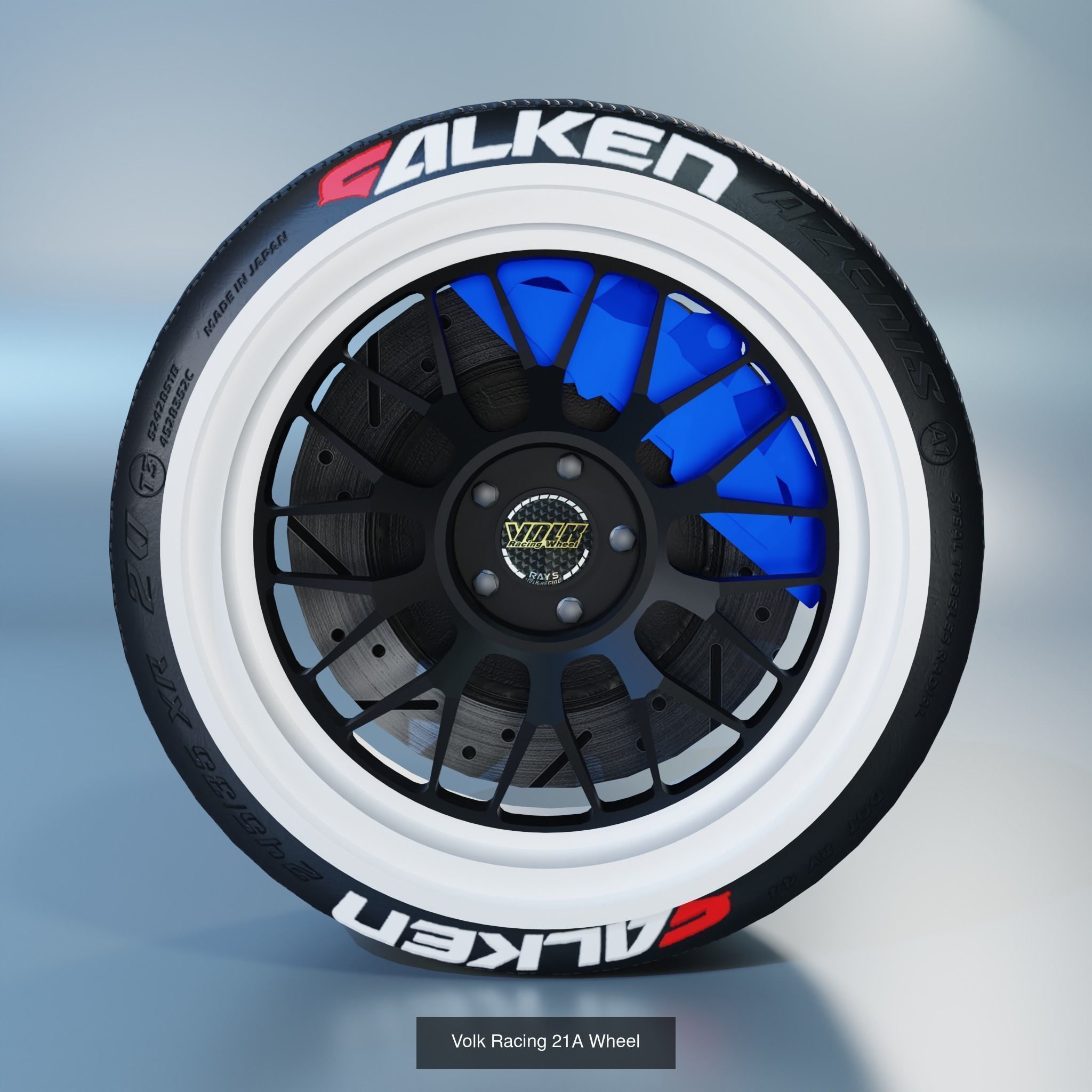 3D Model Collection 41 Sport Wheel Part - 41 Rims in One Pack VR / AR ...