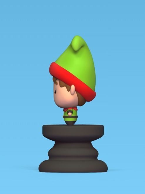 Christmas Chess - Elf 3D model 3D printable | CGTrader