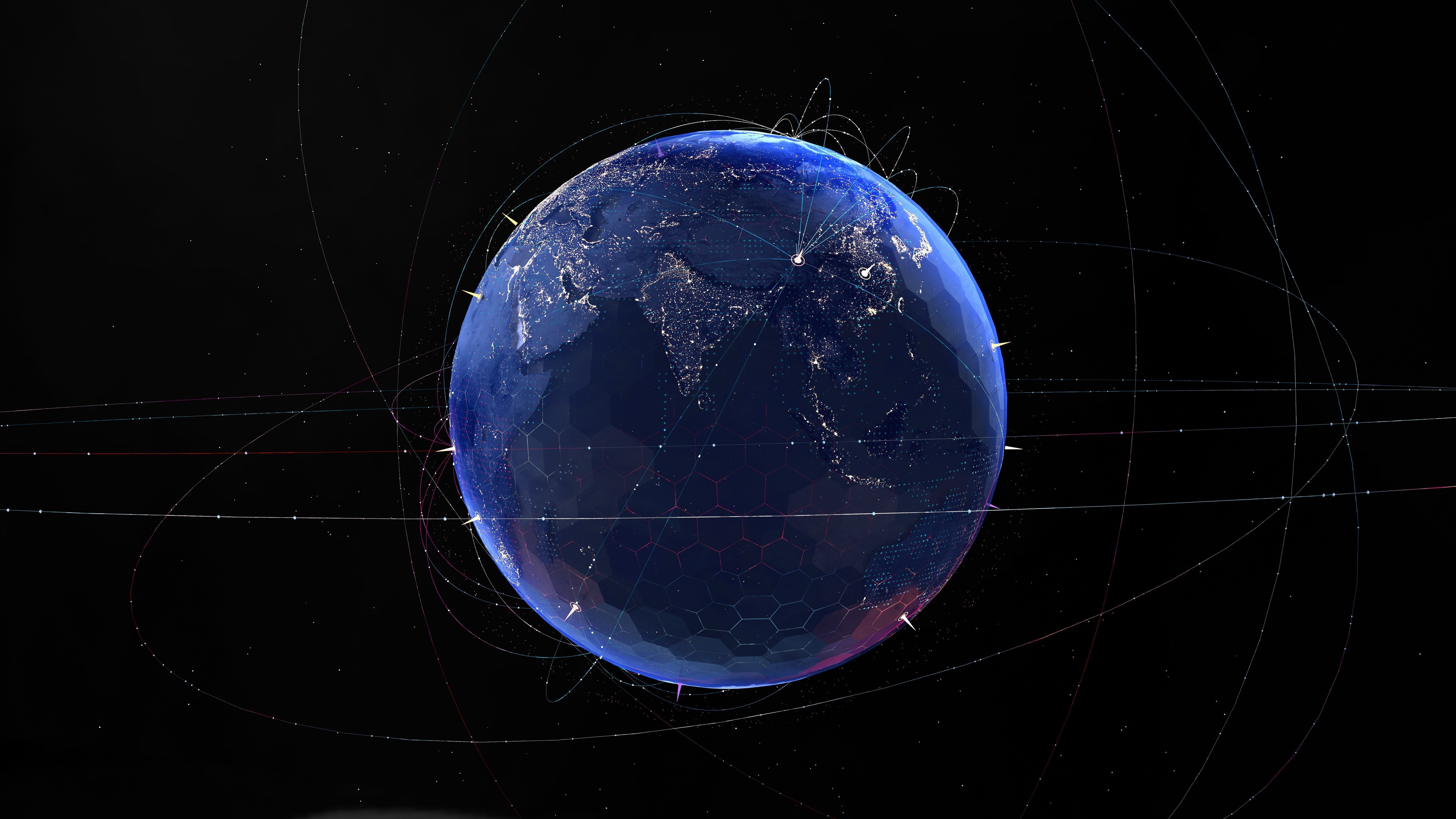 Animated High-Tech Earth 3D model animated | CGTrader