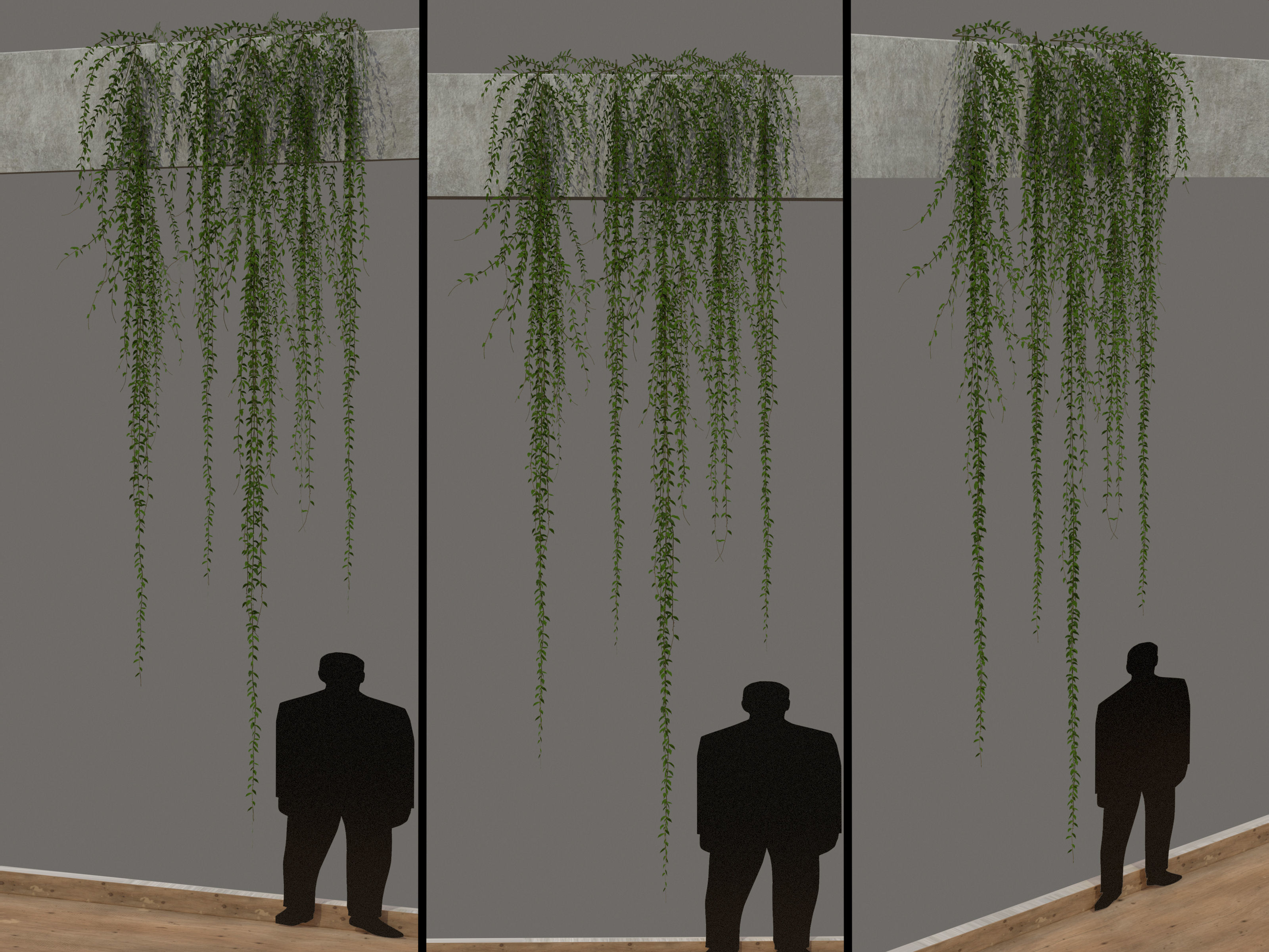 3D model Nature Assets - Curtain Creepers VR / AR / low-poly | CGTrader