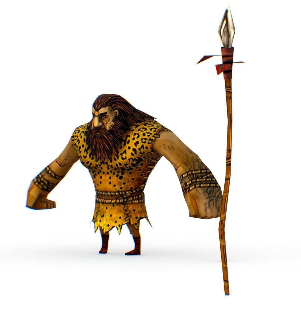 3D model Low Poly Cartoon Creature Hunter VR / AR / low-poly | CGTrader