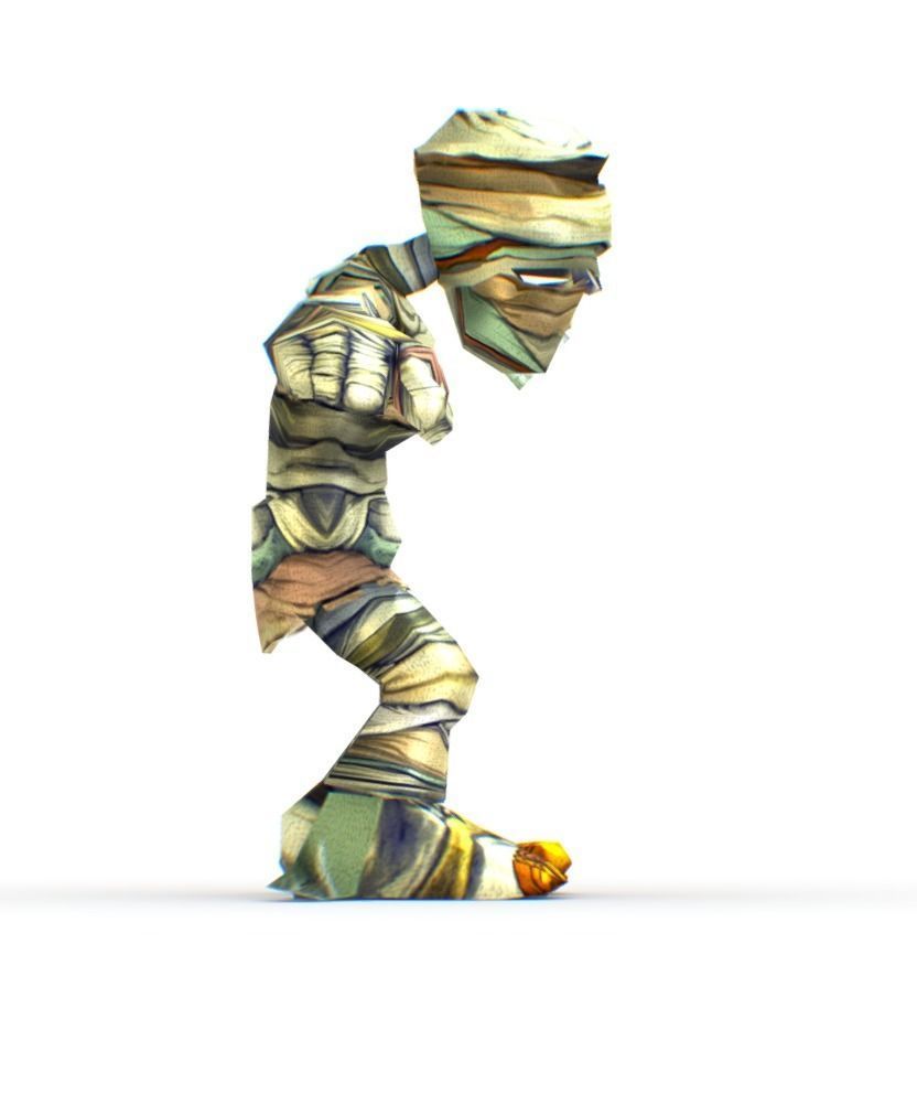 3D model Low Poly Cartoon Creature Mumiya VR / AR / low-poly | CGTrader