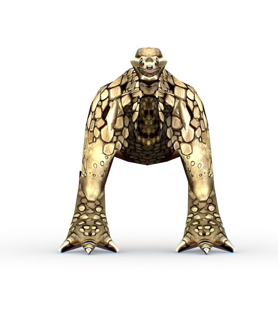 3D model Low Poly Cartoon Creature Dino WhiteTava VR / AR / low-poly ...