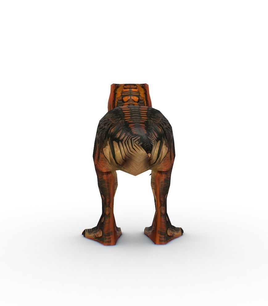 3D model Lowpoly Cartoon Character Dino Strut VR / AR / low-poly | CGTrader