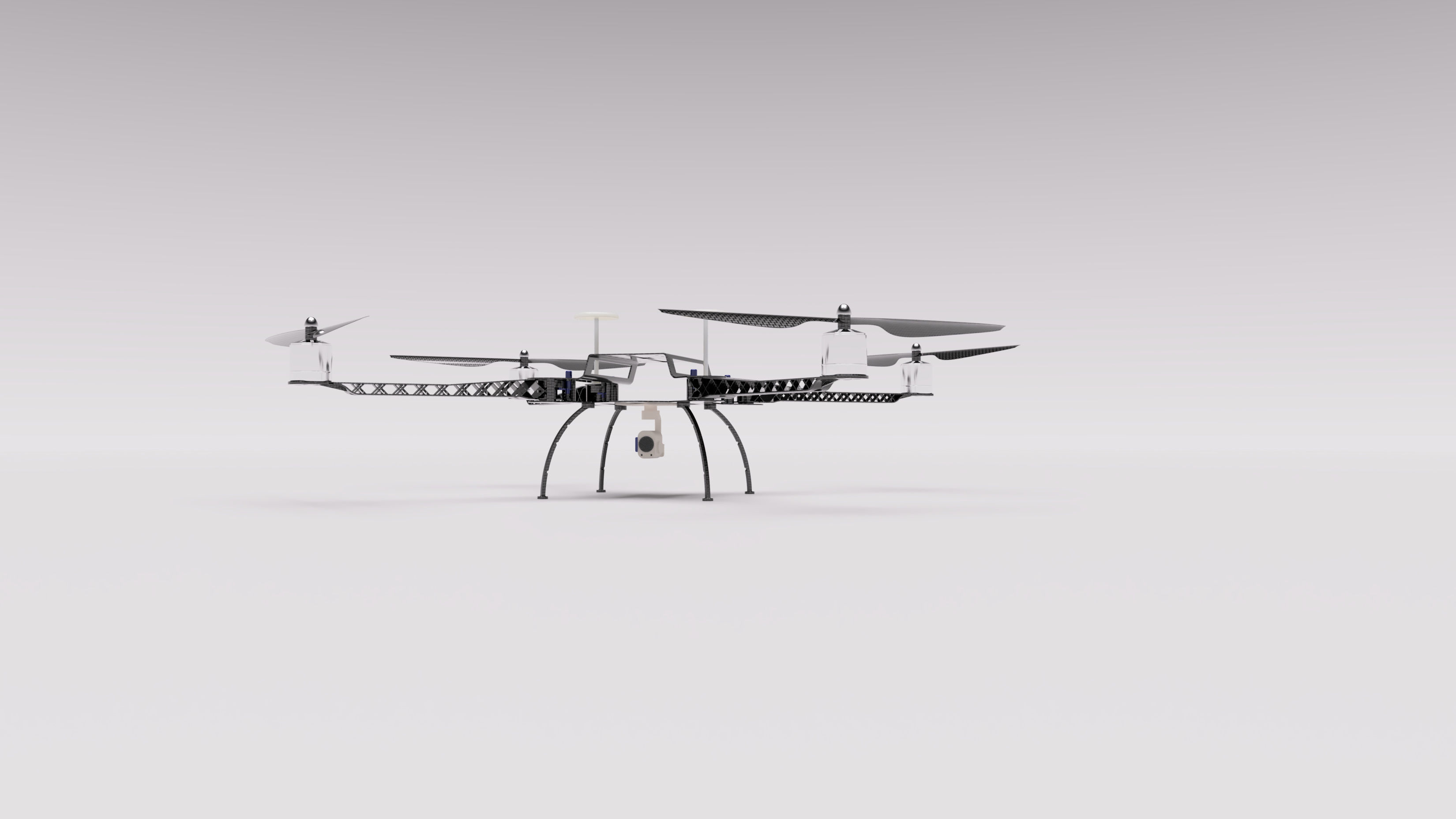 Drone Frame 3D model 3D printable | CGTrader