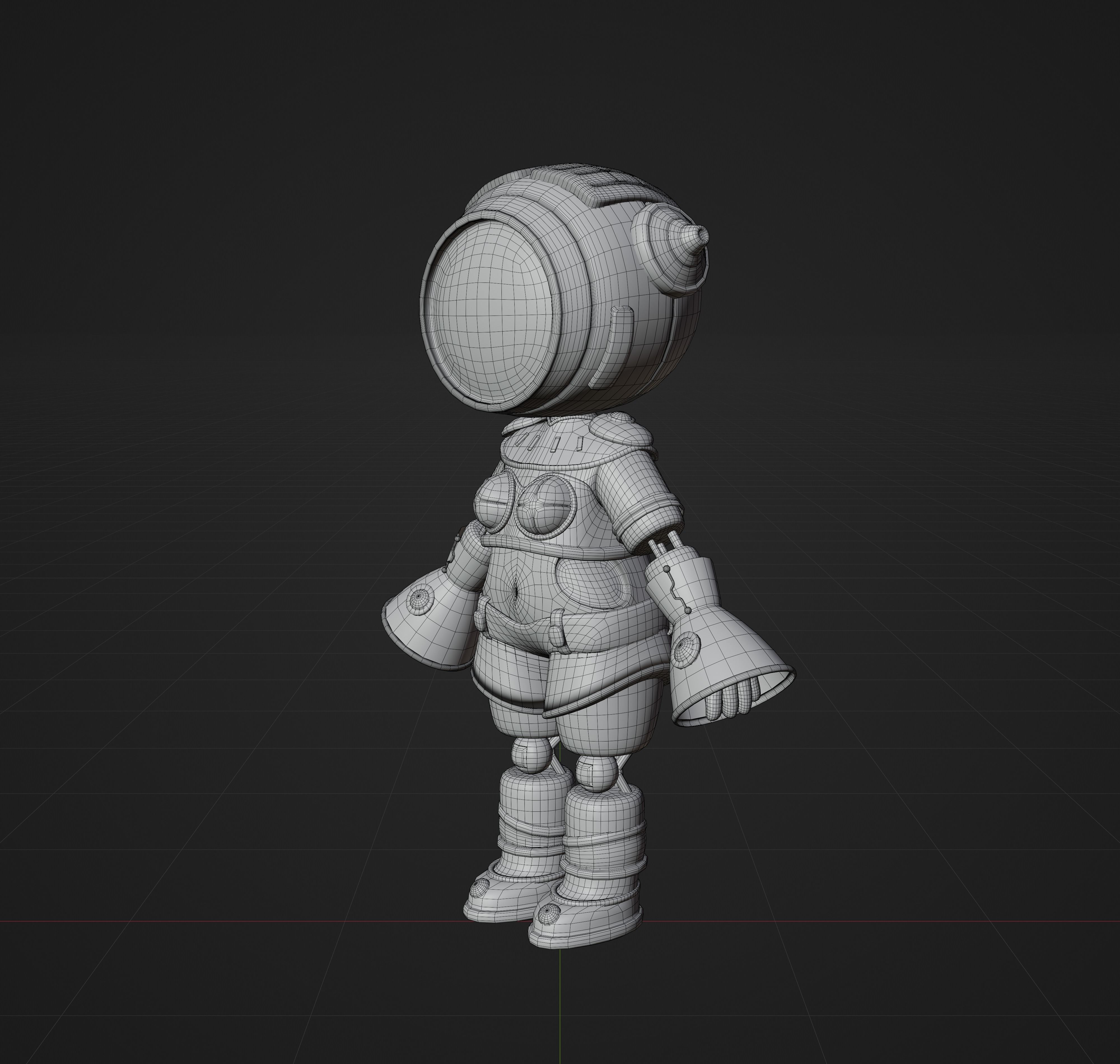 Cartoon Cute Female Cyborg Robot Character 3D model | CGTrader