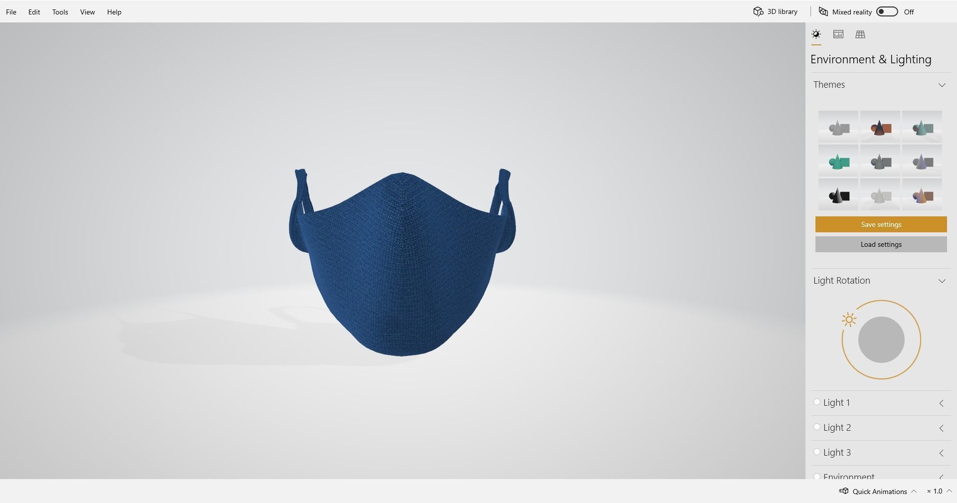 Fashionable Face Mask 3D model | CGTrader