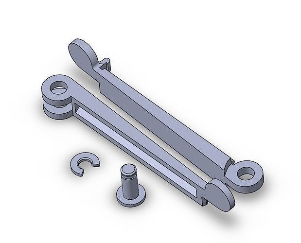 Clothespin for packages 3D model 3D printable | CGTrader