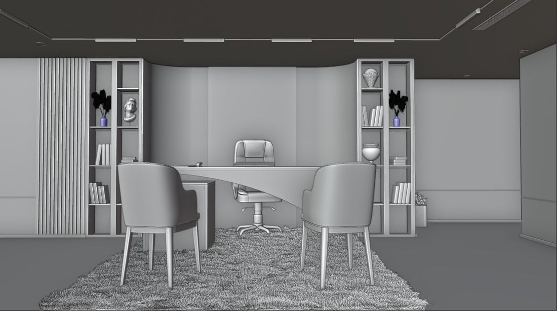 office room 3D model | CGTrader