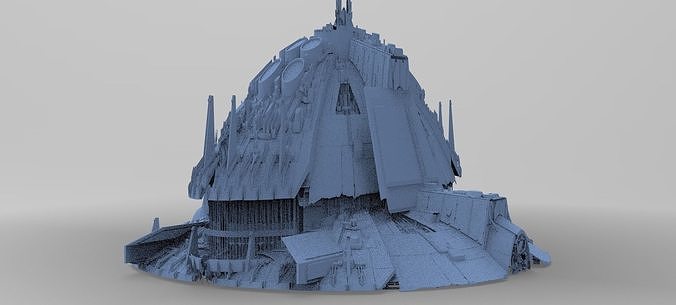 Jupiter Ancient tech temple 2 3D model | CGTrader