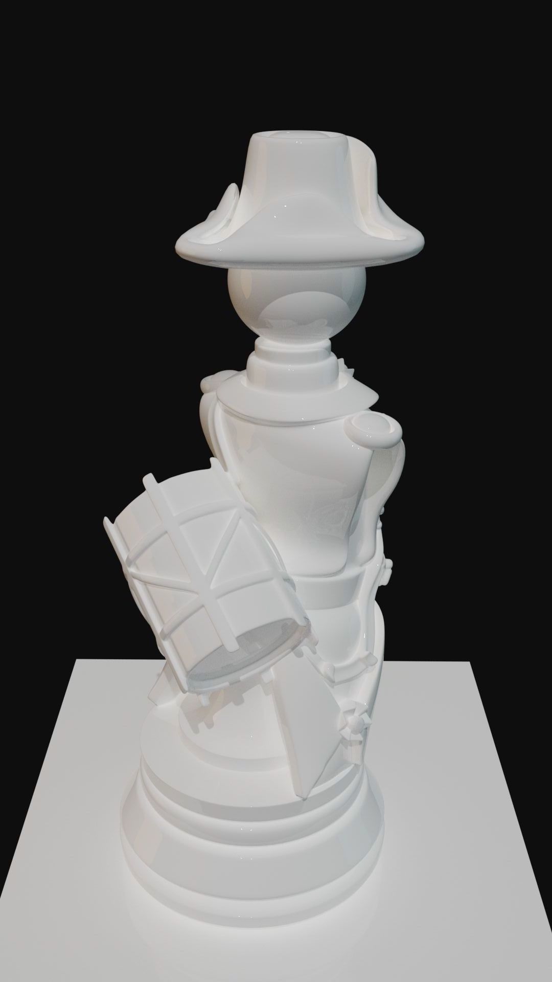 Rook stylized military uniform XVII-XVIII 3D model | CGTrader