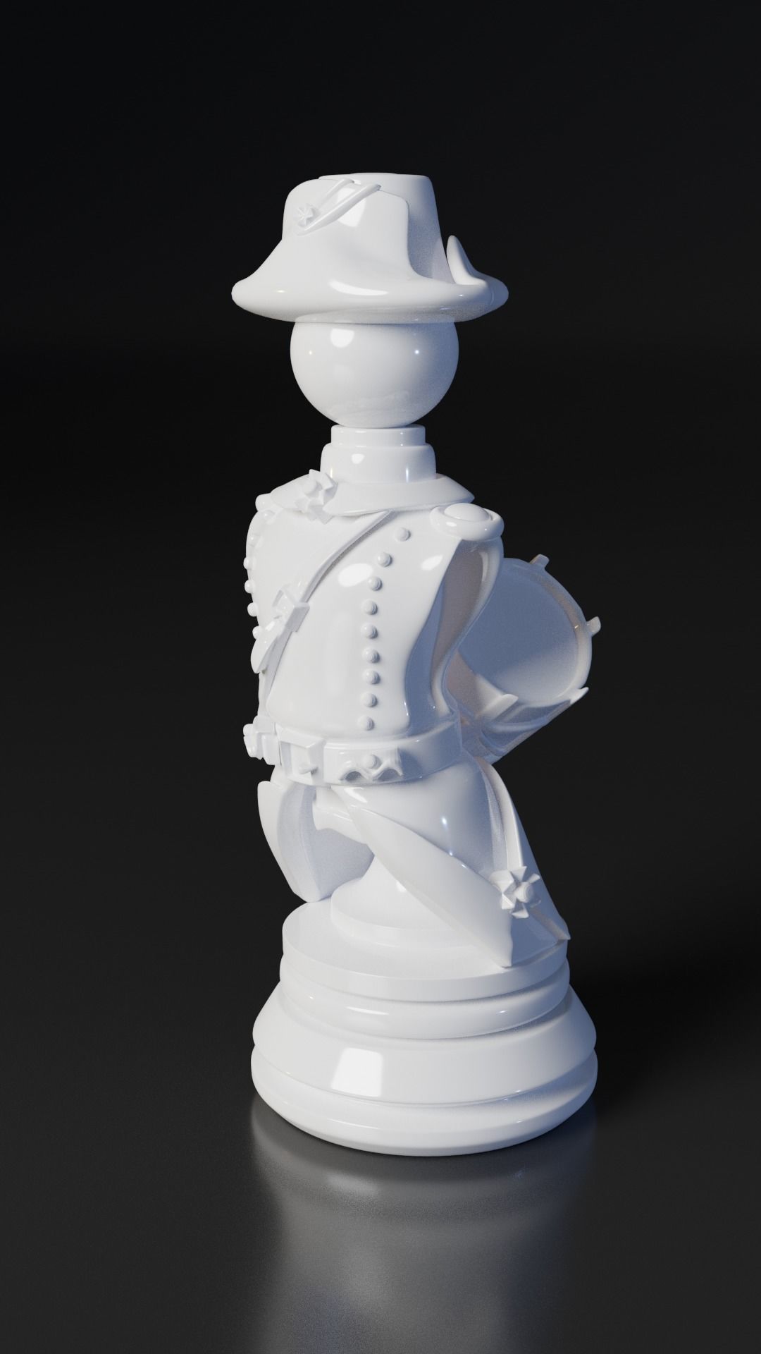 Rook stylized military uniform XVII-XVIII 3D model | CGTrader