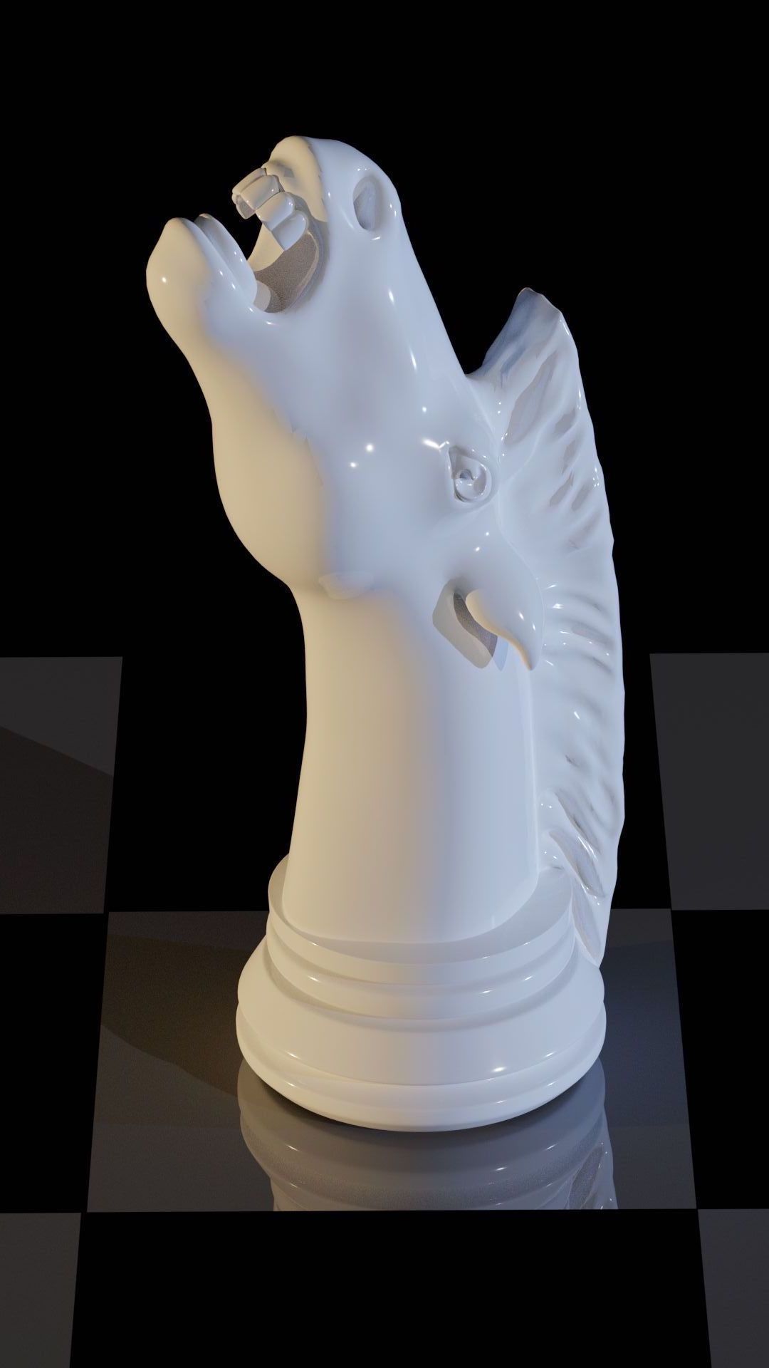 chess knight 3D printing 3D model | CGTrader
