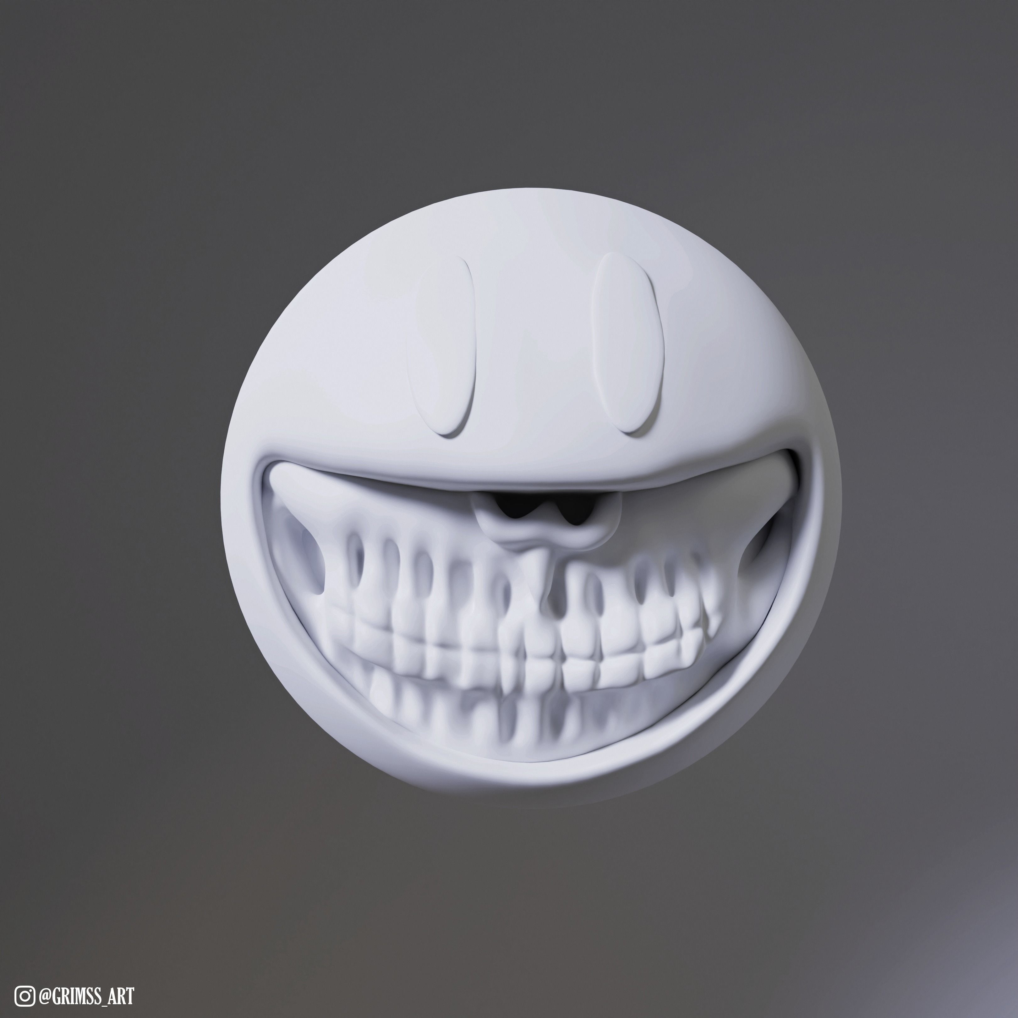 3D model Ron English Grin 3D Model VR / AR / low-poly | CGTrader
