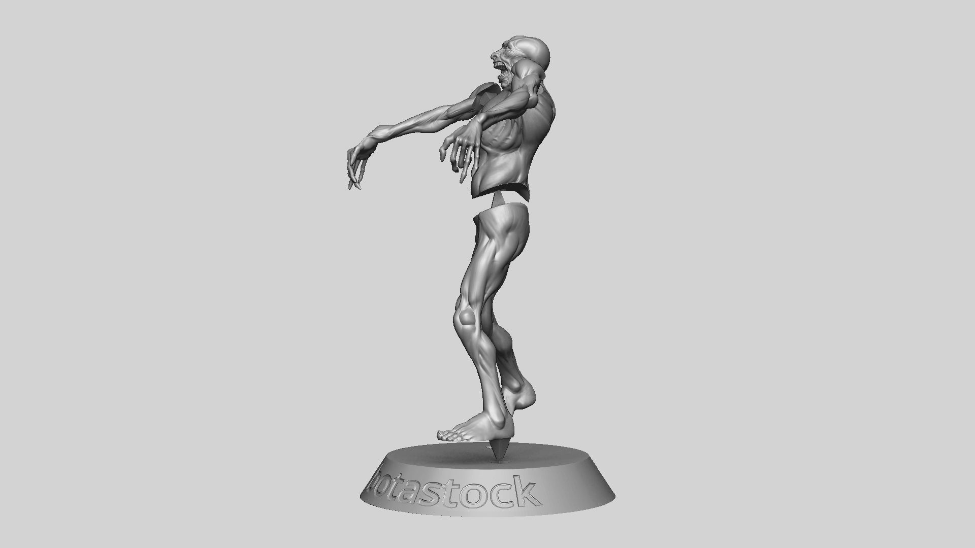 Zombie Undead Pose 04 3D model 3D printable | CGTrader