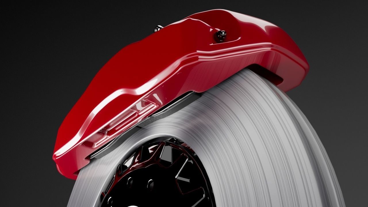 Disk brake free 3D model | CGTrader