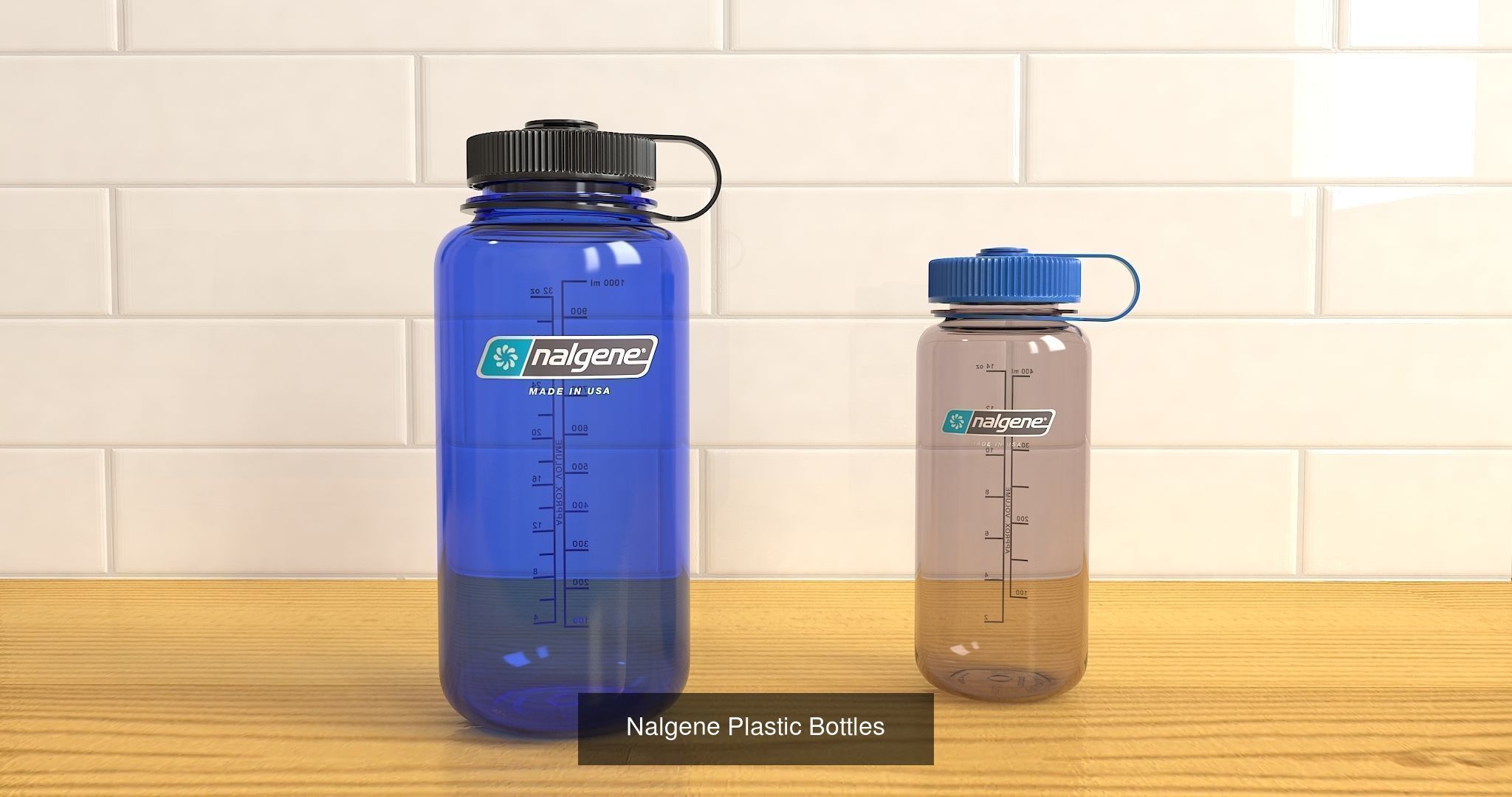 Nalgene 4 Bottles Collection | CGTrader