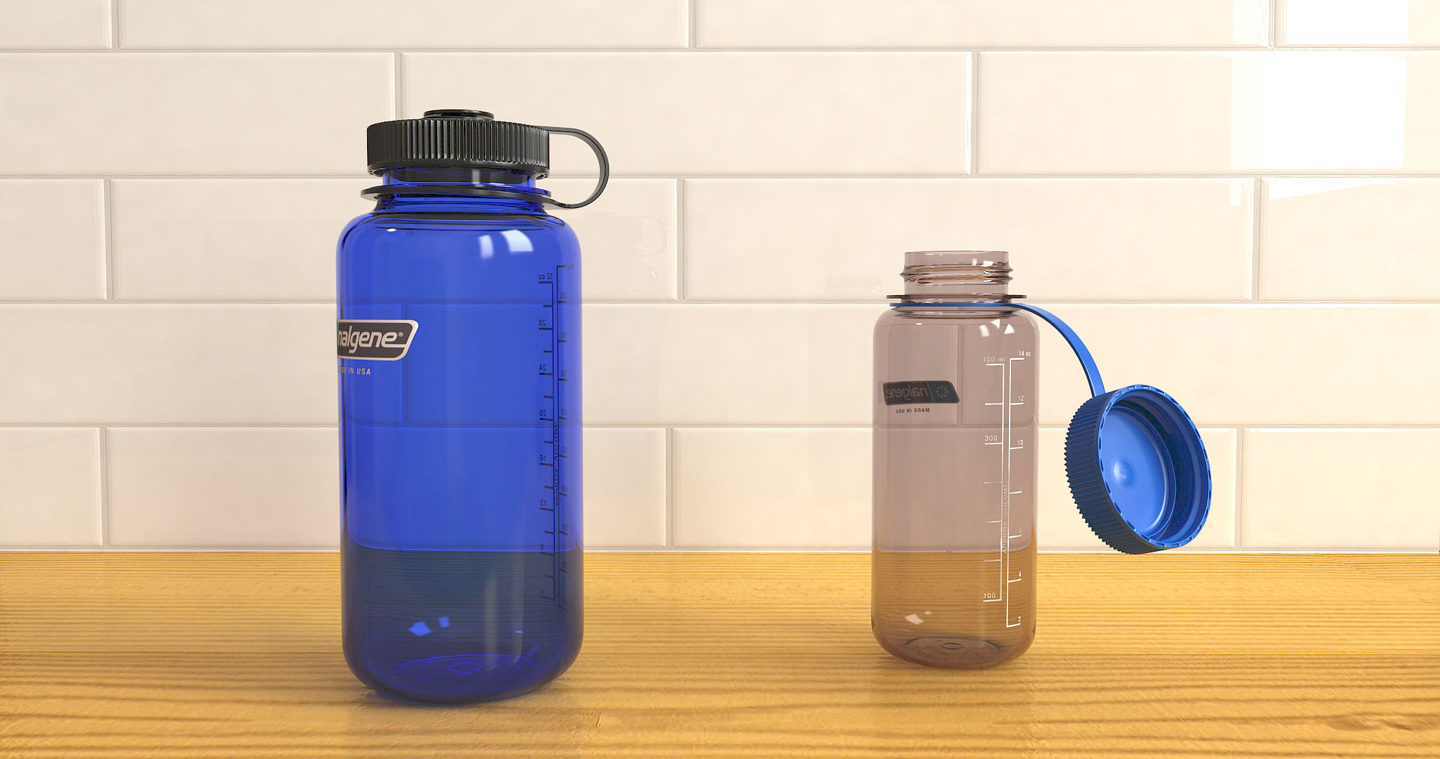 Nalgene 4 Bottles Collection | CGTrader