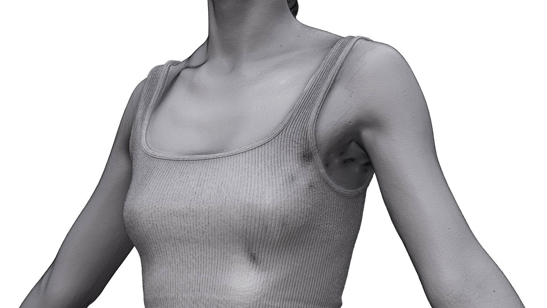 Arina Shy Cleaned A Pose Dressed 3D model | CGTrader