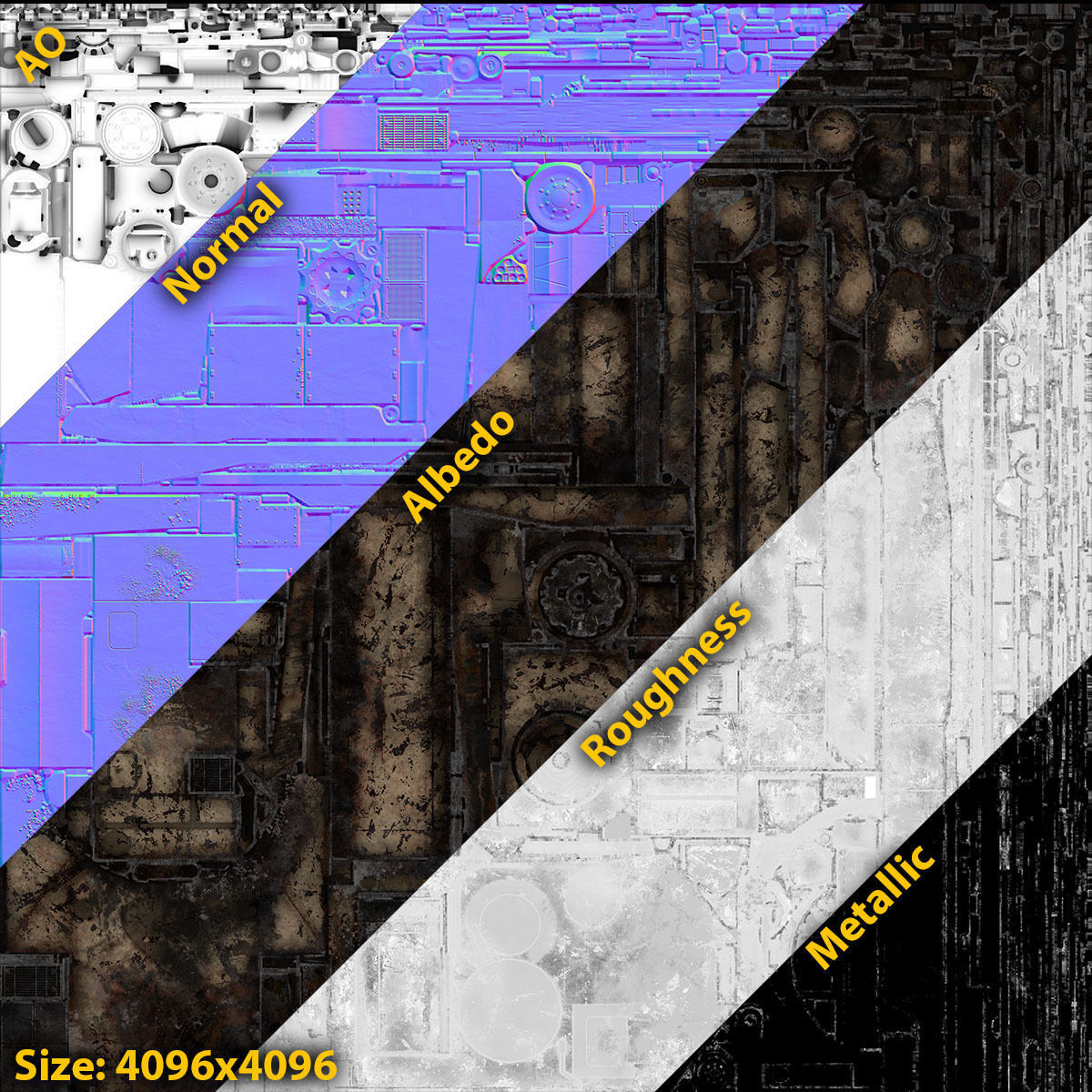 3D model Destroyed tank M1A1 Abrams VR / AR / low-poly | CGTrader