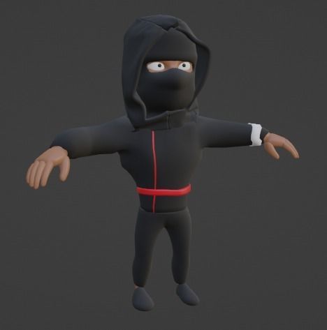 Ninja Player Model 3D model | CGTrader