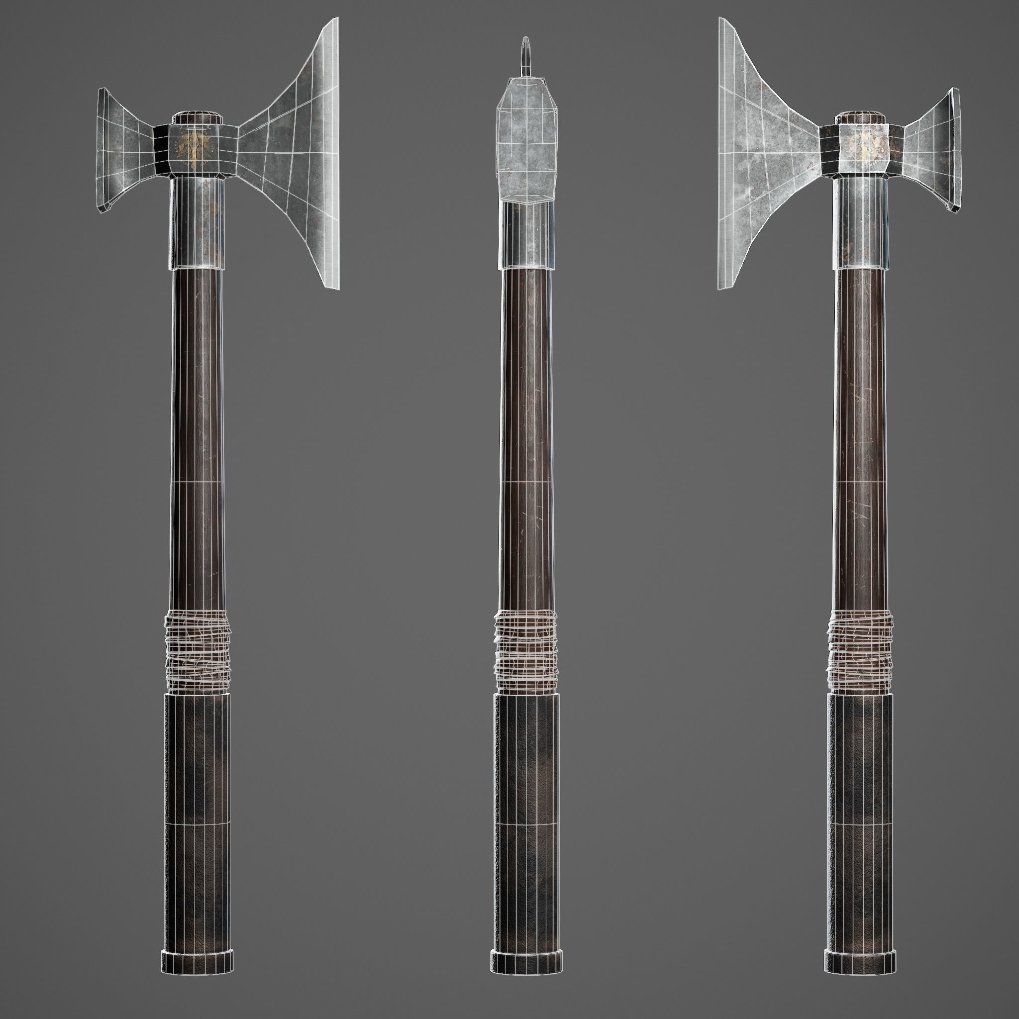 3D model War Hammer Axe VR / AR / low-poly | CGTrader