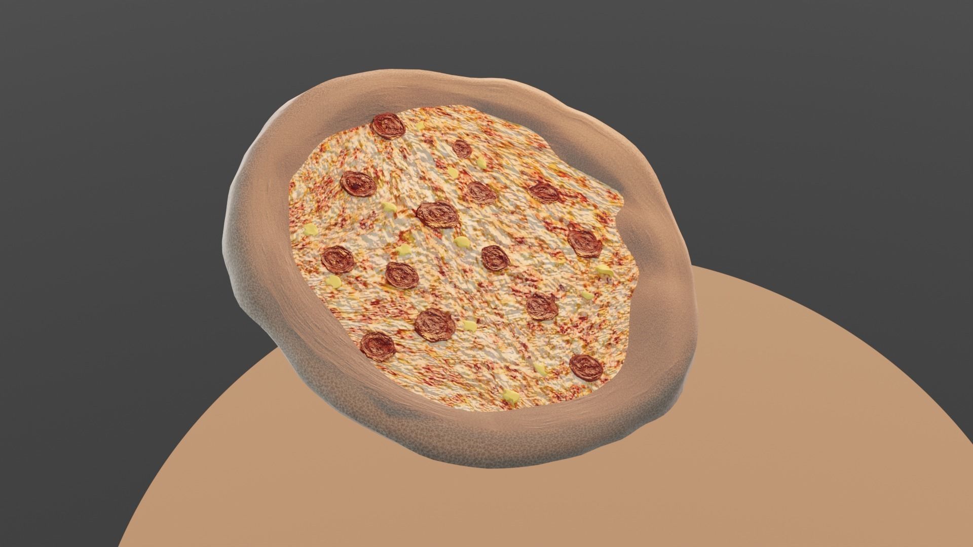 Pepperoni pizza 3D model | CGTrader