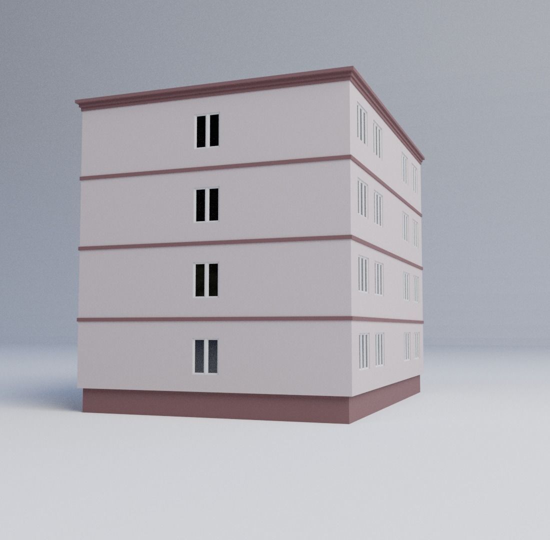 Apartment building 3D model | CGTrader
