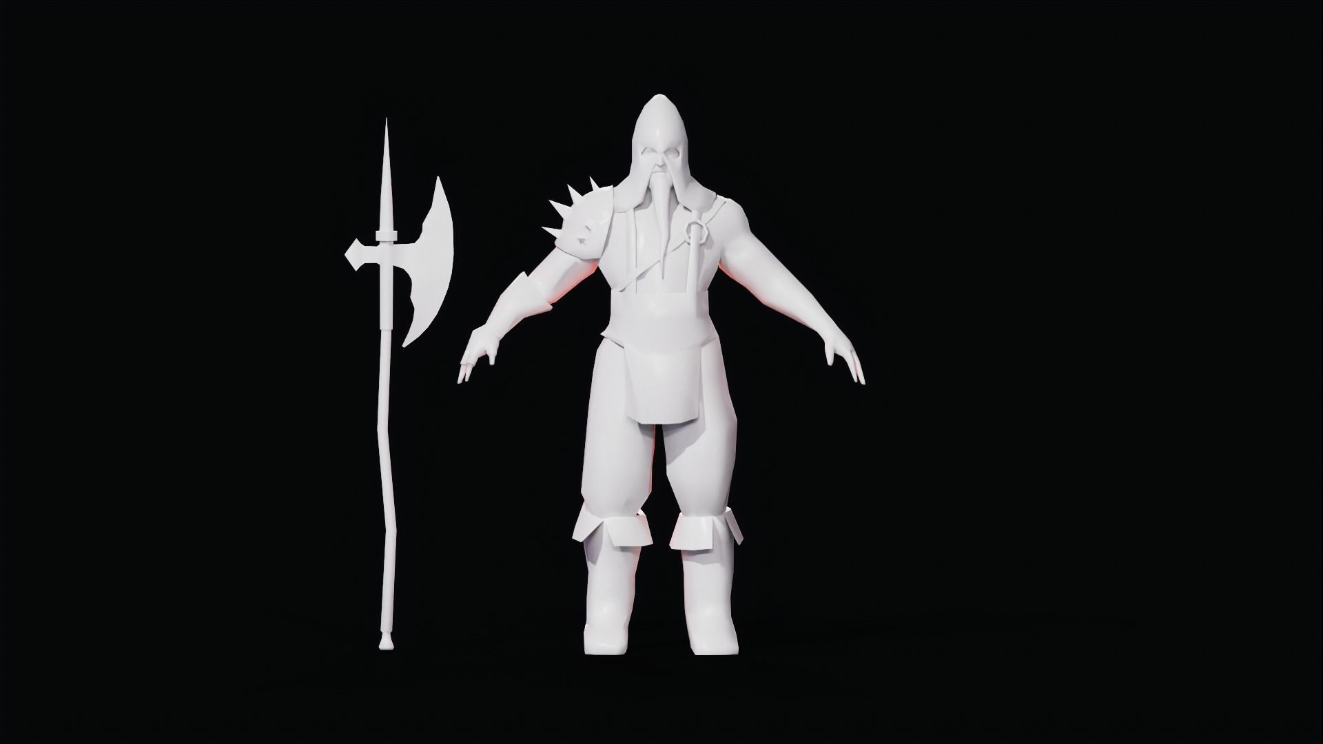 3D model Kataro Oyagi Japanese Enemy Character Lowpoly Game Ready VR ...