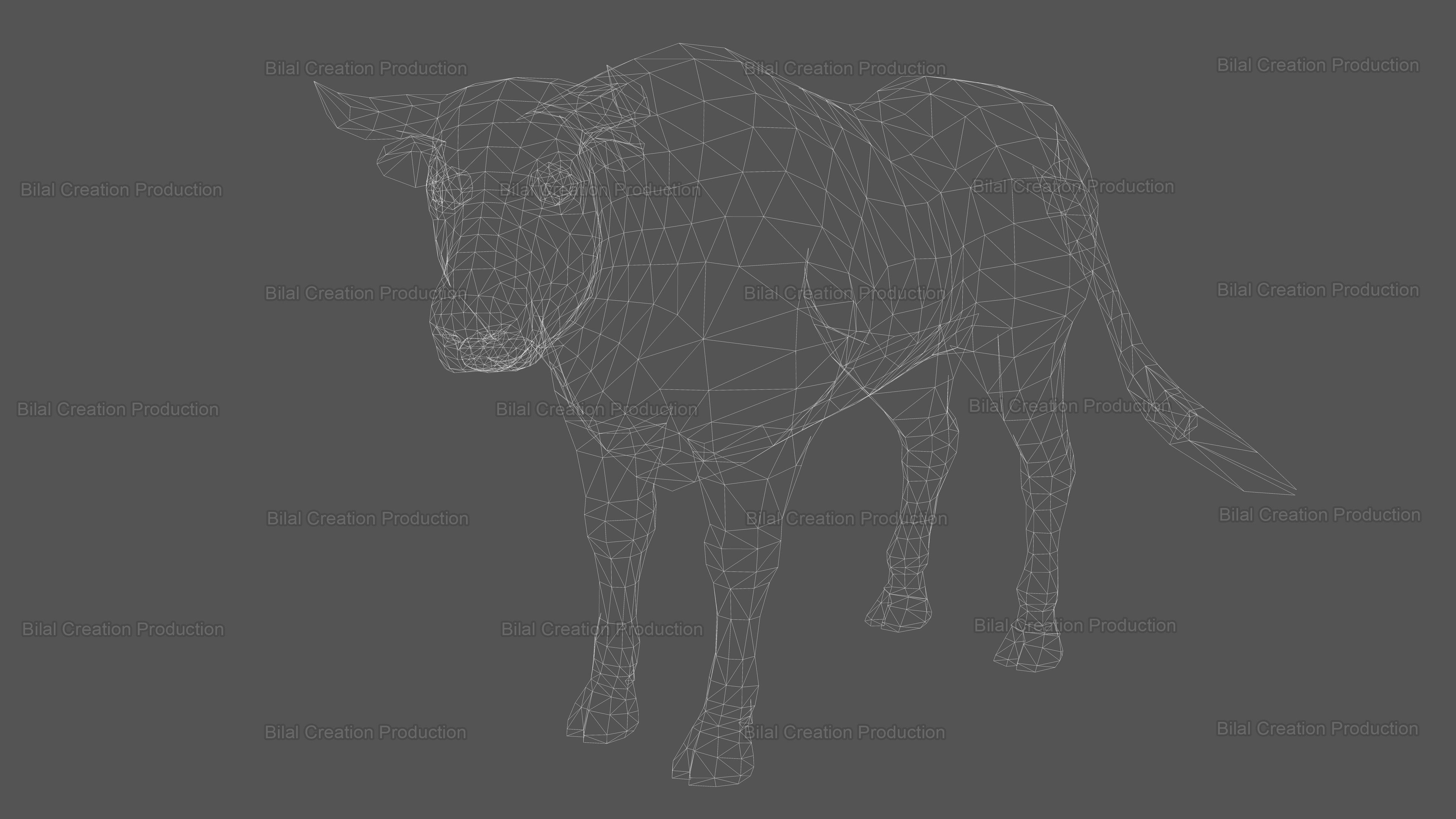3D model BULL ANIMATED VR / AR / low-poly | CGTrader