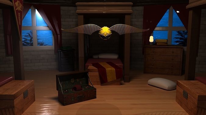 Quidditch box 3D model | CGTrader