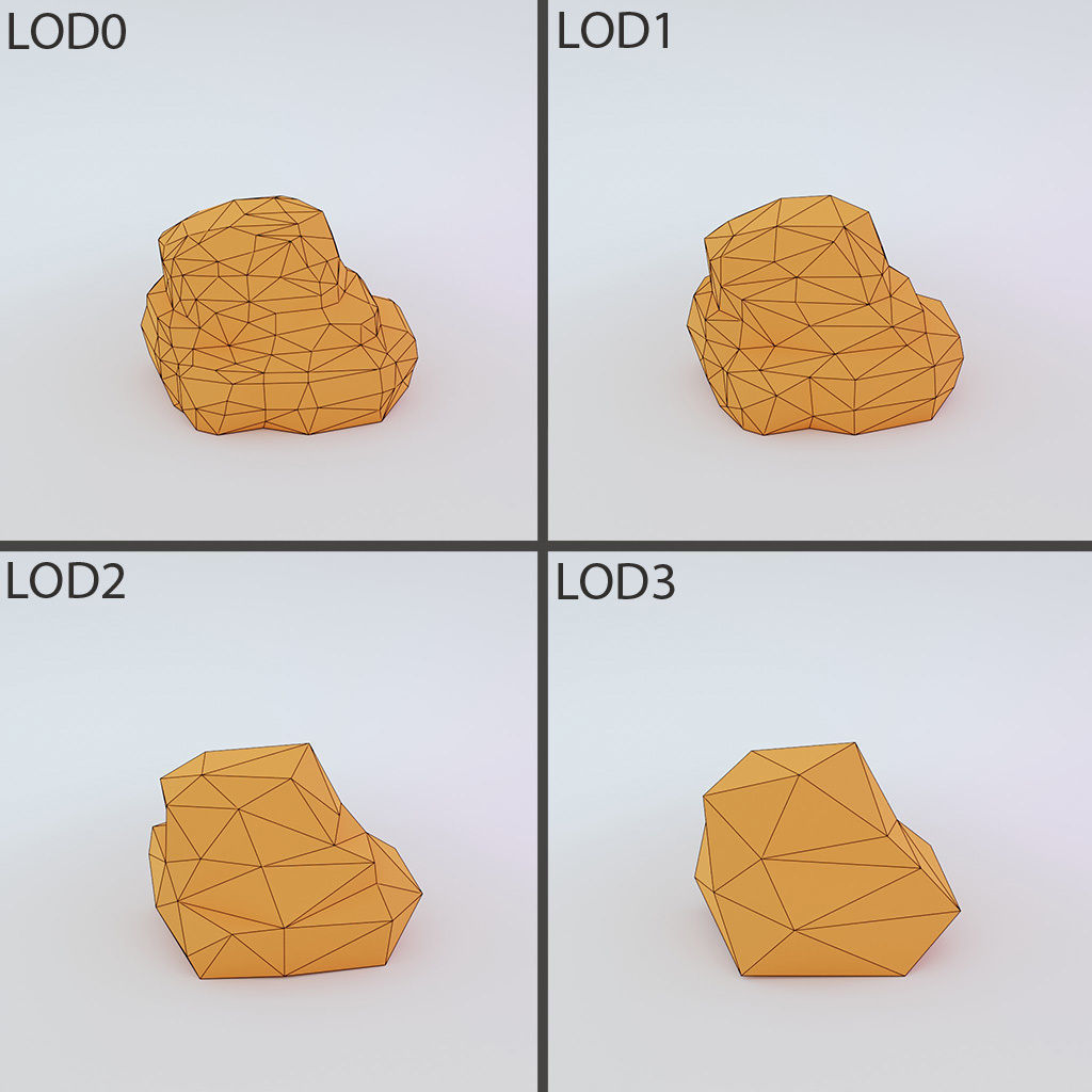3D model Low poly desert rocks VR / AR / low-poly | CGTrader