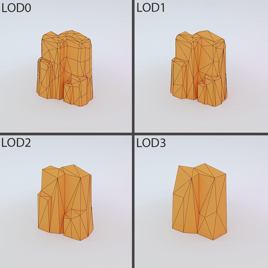 3D model Low poly desert rocks VR / AR / low-poly | CGTrader