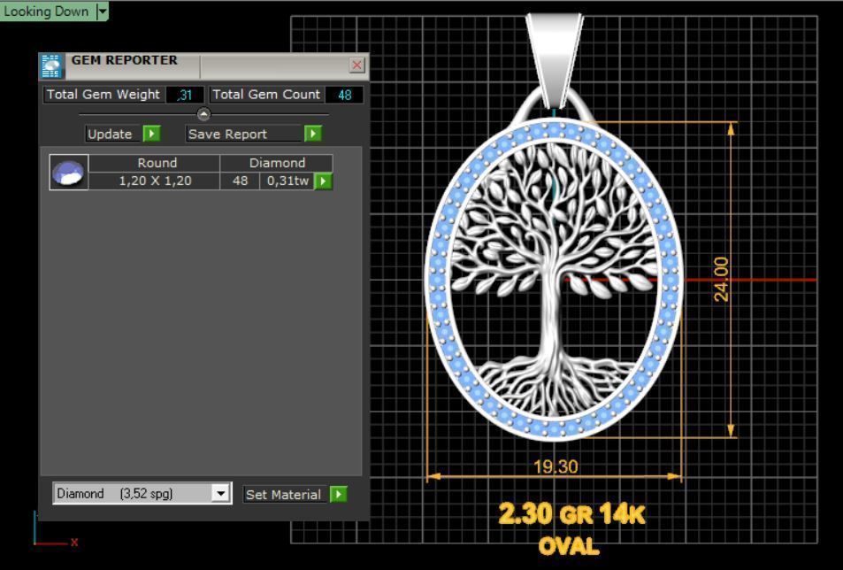Tree of Life Oval 3D model 3D printable | CGTrader