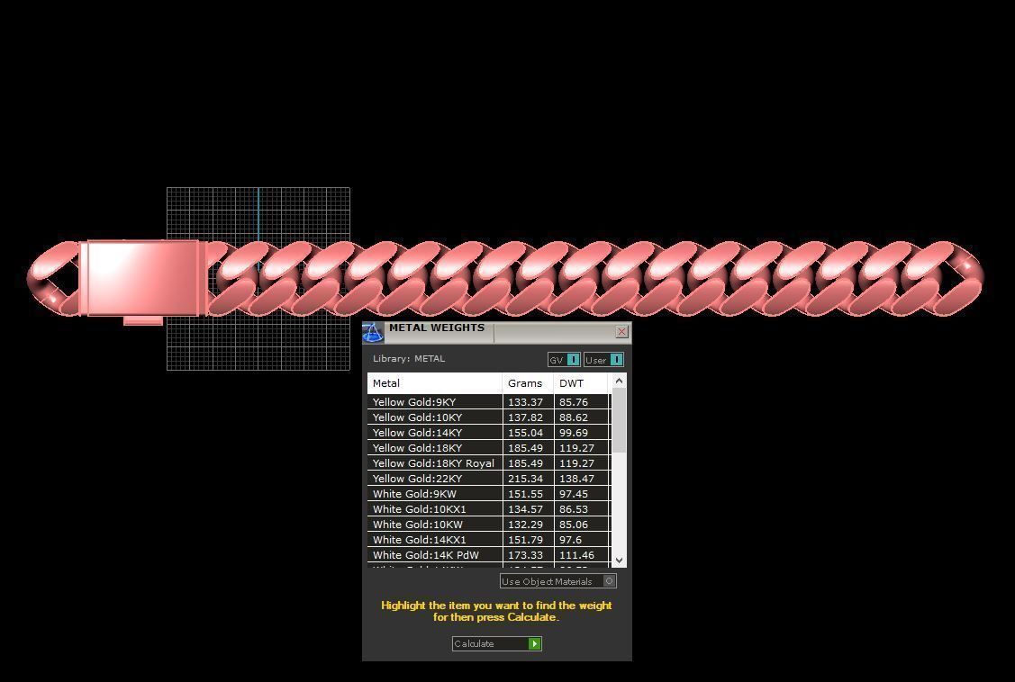 Solid Cuban Bracelet-Chain 3D model | CGTrader