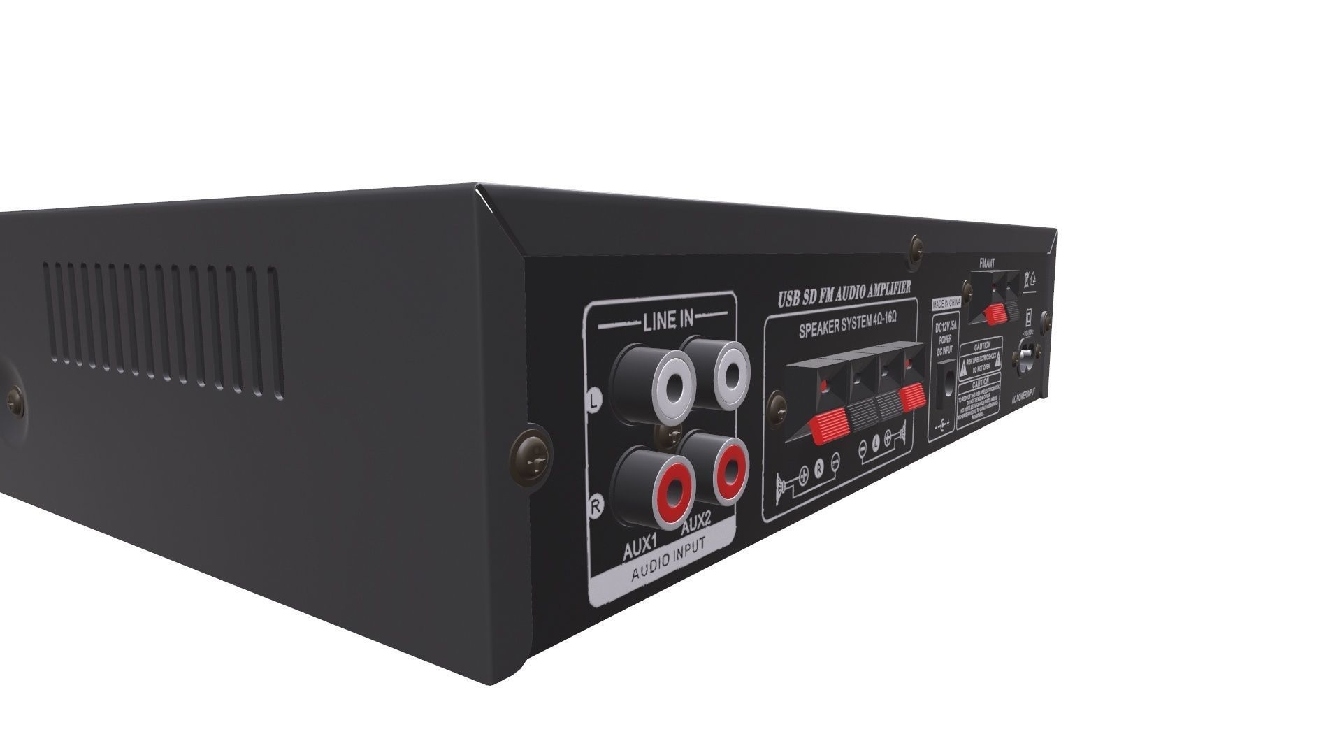 Amplifier audio 3D model | CGTrader