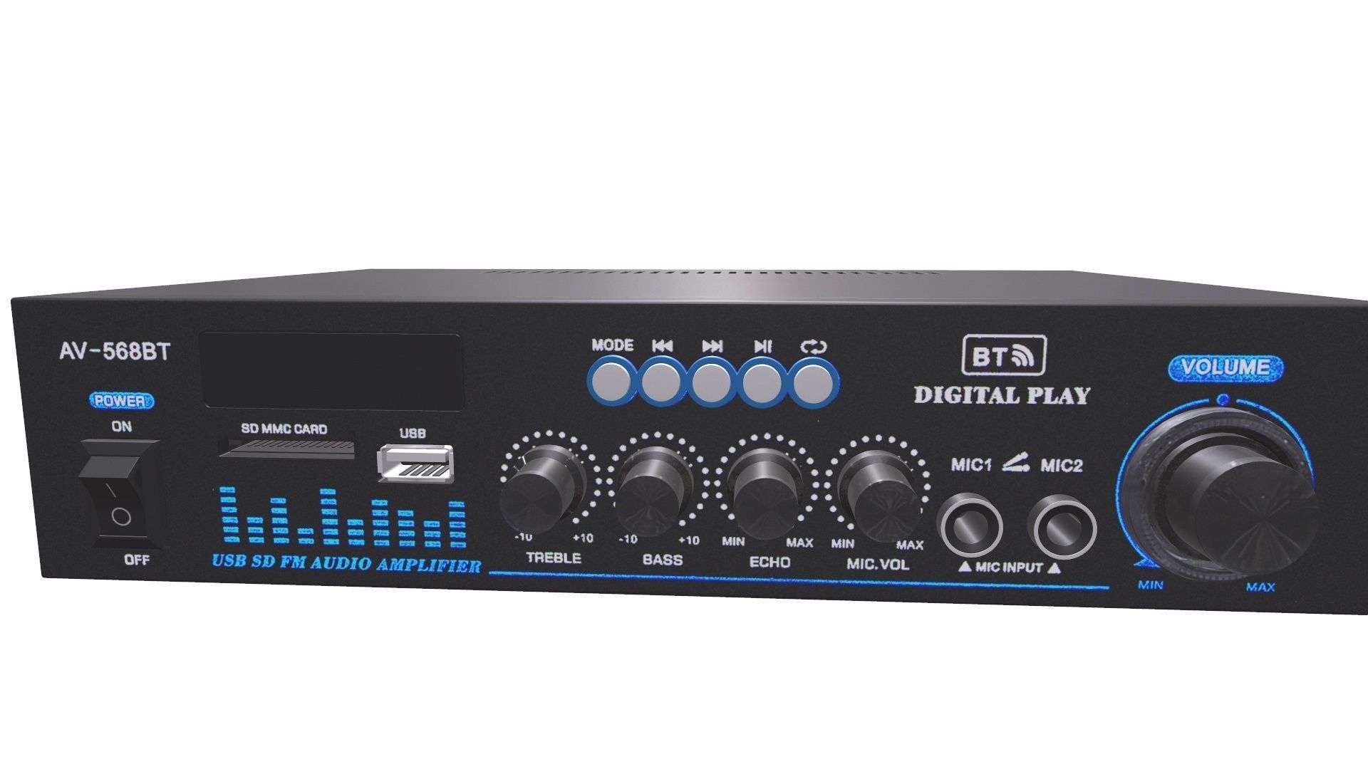 Amplifier audio 3D model | CGTrader