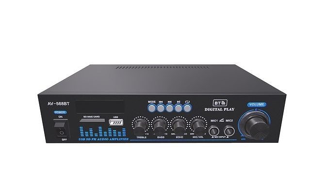 Amplifier audio 3D model | CGTrader