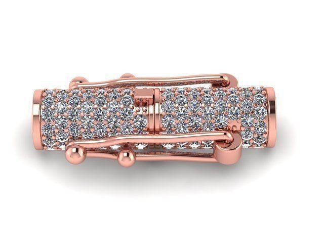 Round lock chain-bracelet 3D model | CGTrader