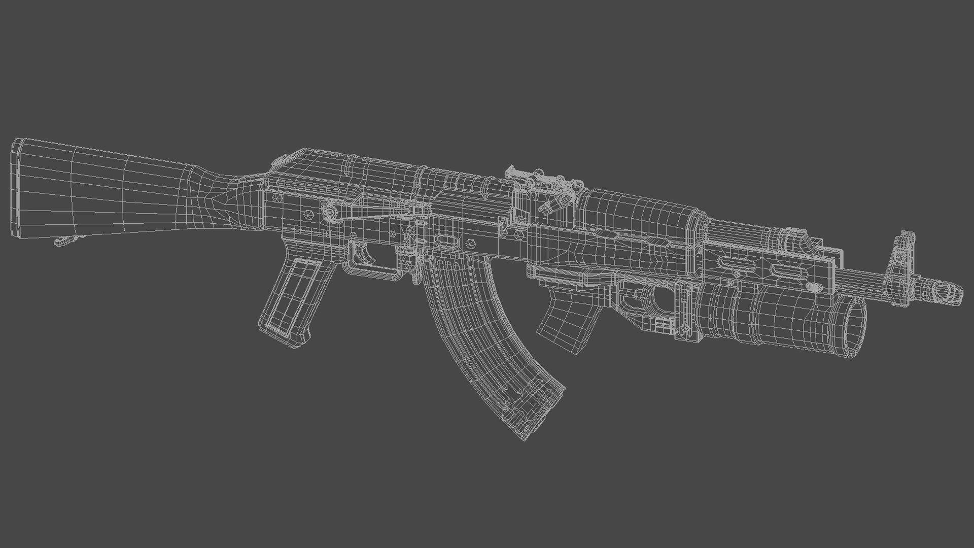 Ak 74 Rifle GP 25 3D model | CGTrader