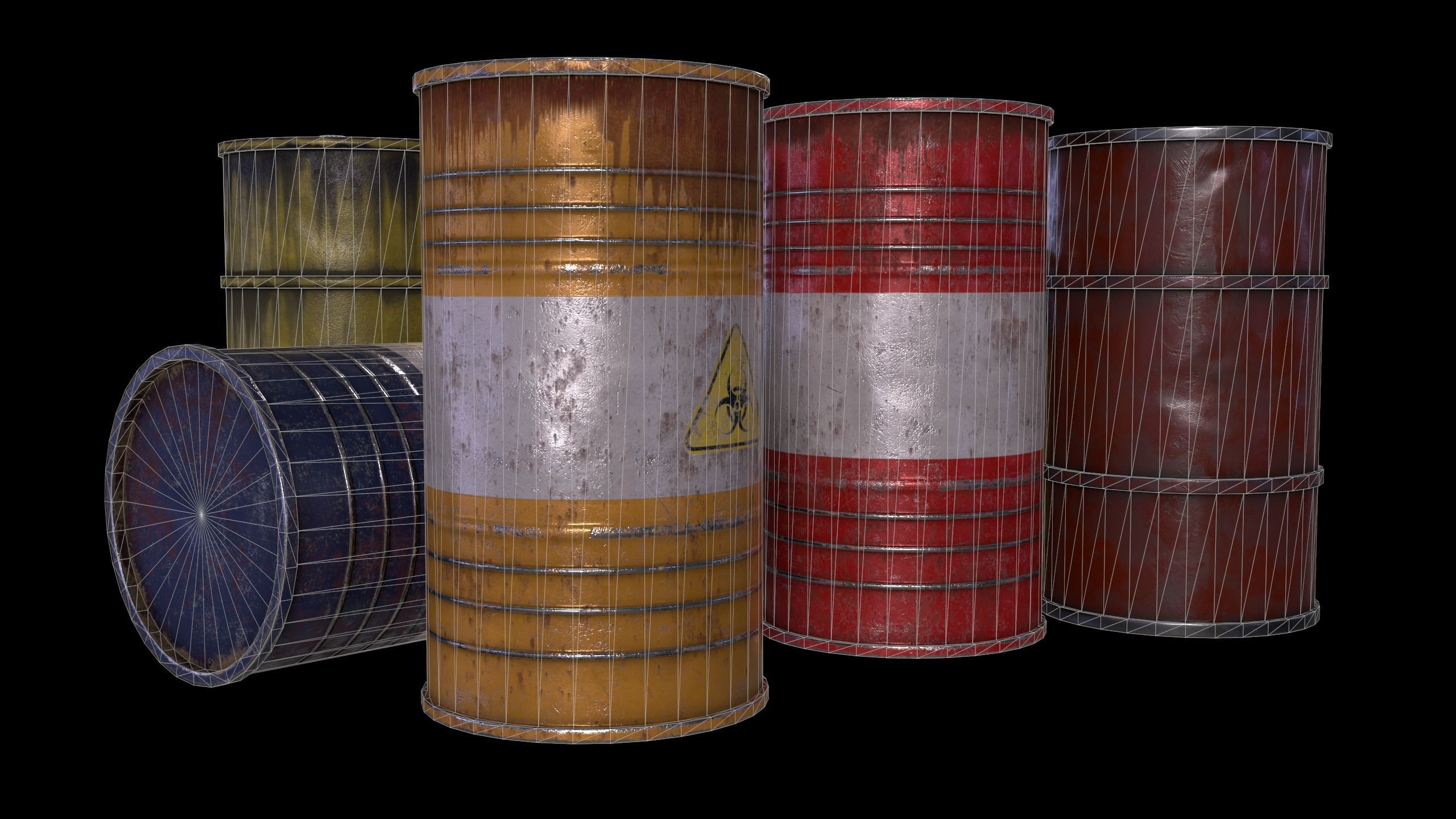 3D model Barrels pack VR / AR / low-poly | CGTrader