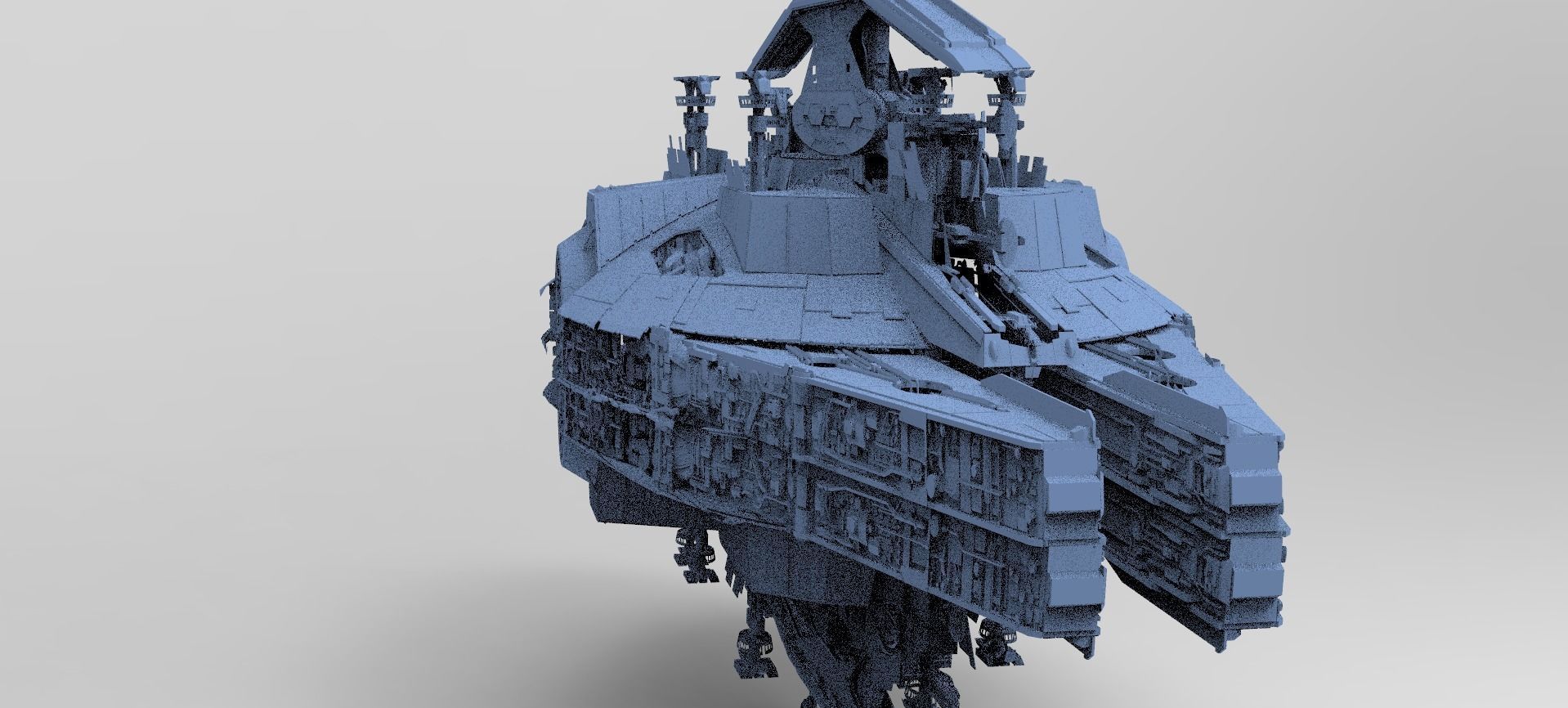 Ancient tech temple Space station 7 3D model | CGTrader