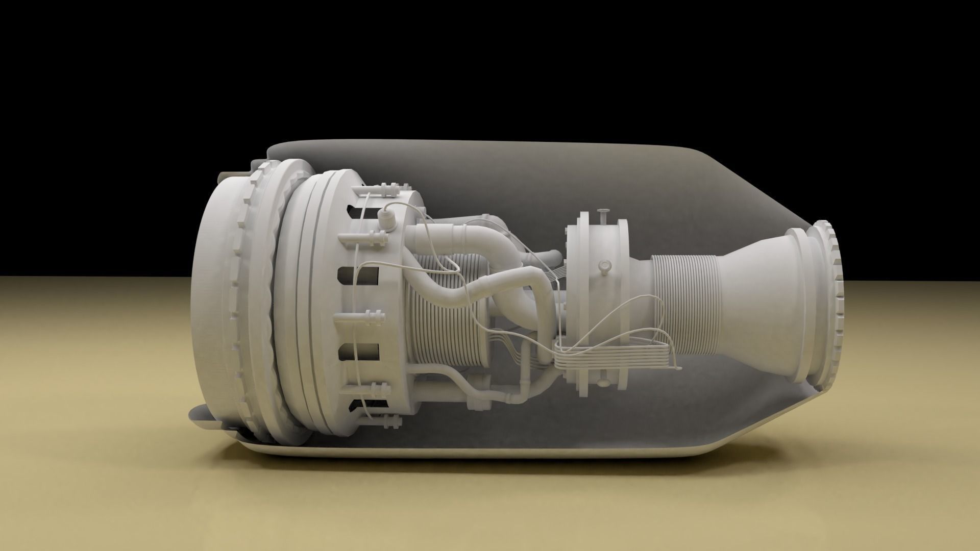Plane Engine 3D model animated | CGTrader