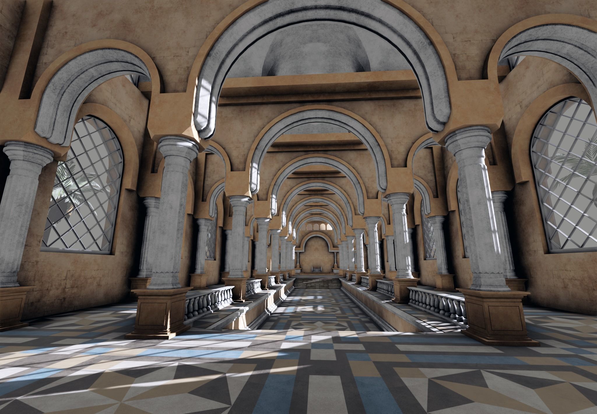 ancient arabian palace 3D model | CGTrader