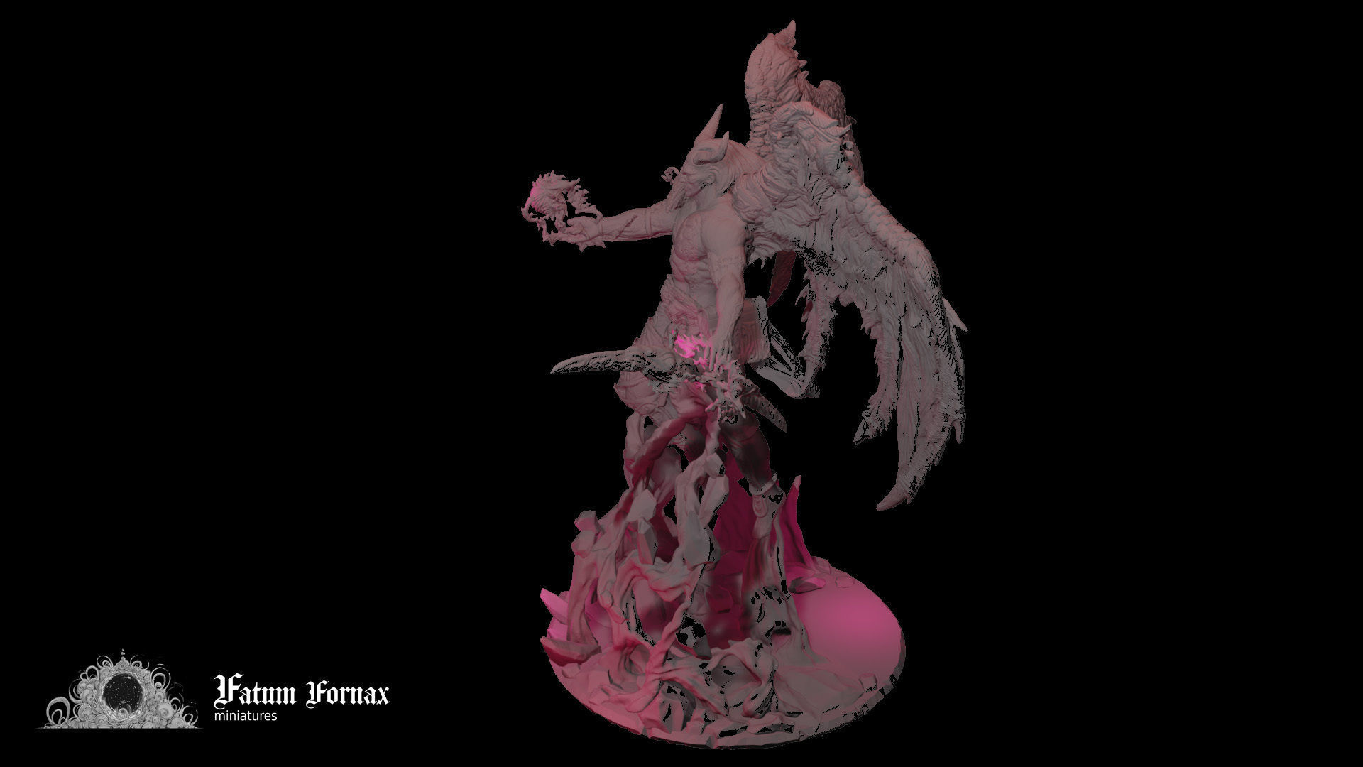 Demonic avatar - Pre-supported for 100 and 60 mm base 3D model 3D ...