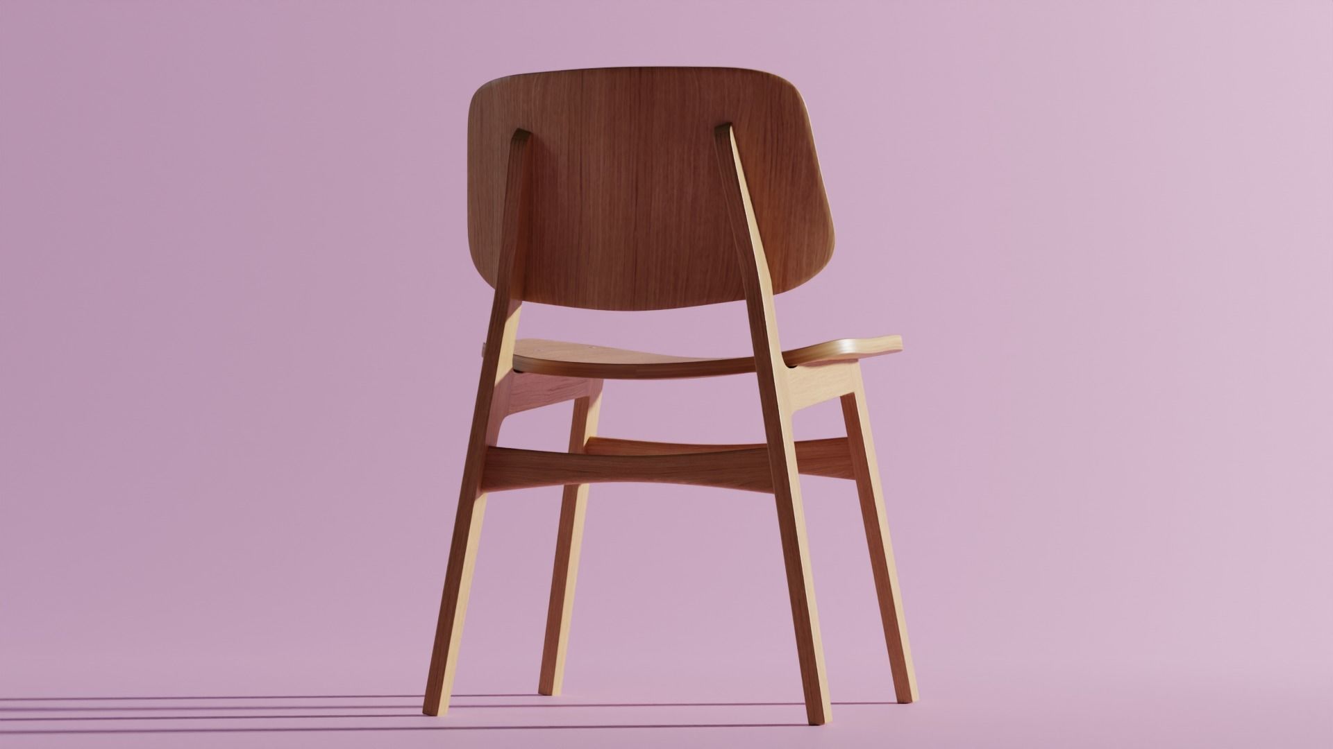 3D model Wooden Chair 3D Model VR / AR / low-poly | CGTrader