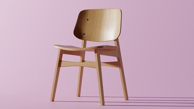 3D model Wooden Chair 3D Model VR / AR / low-poly | CGTrader