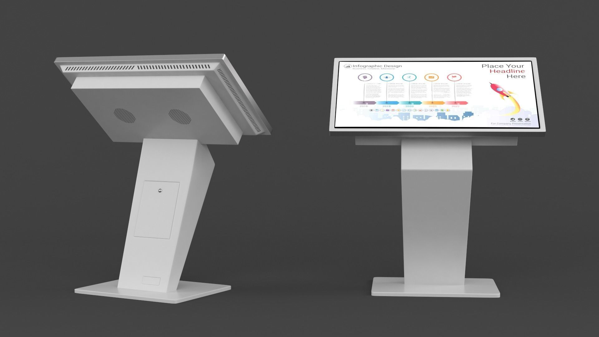Electronic Kiosk 3D model | CGTrader