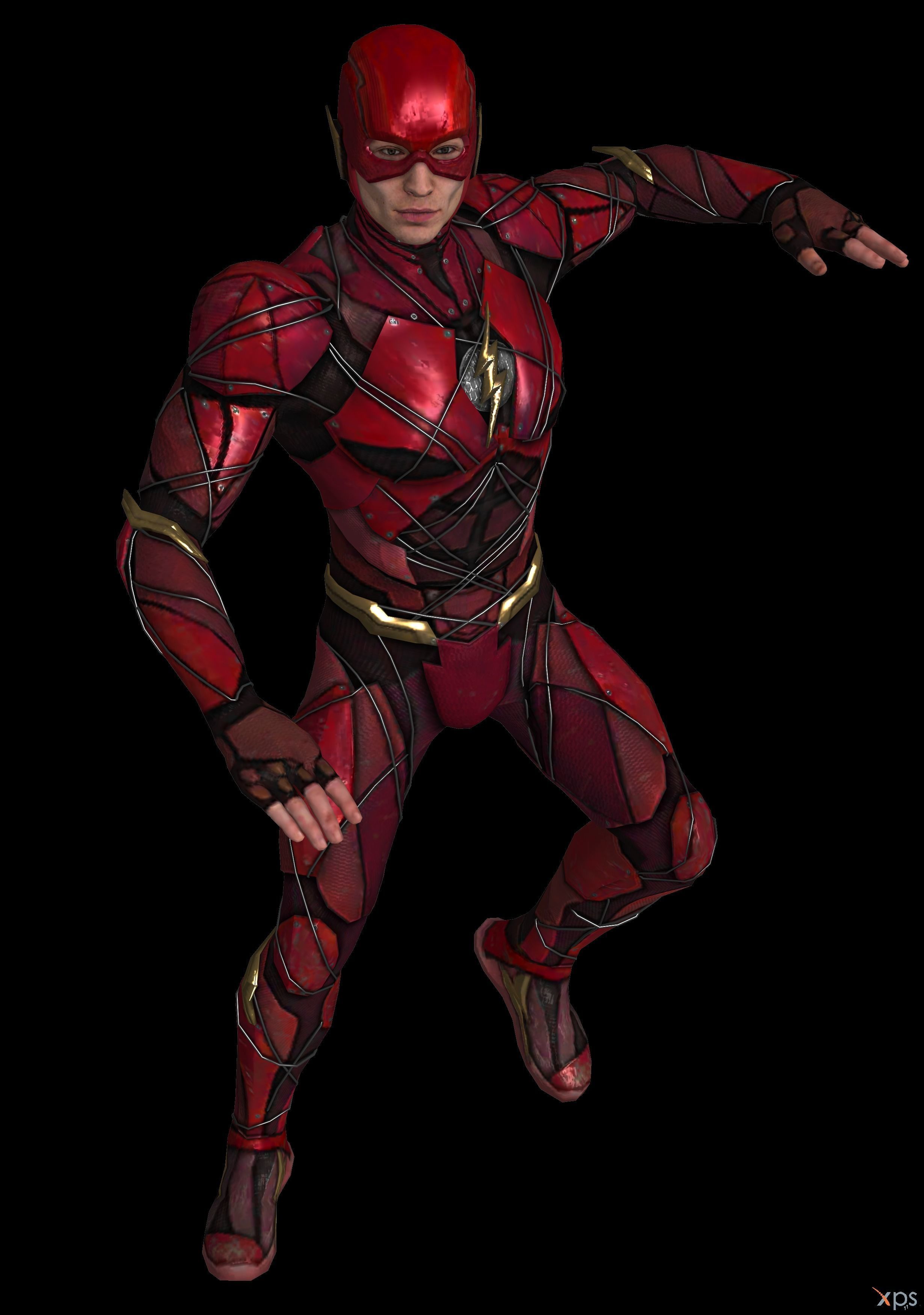The Flash in suit 3D model rigged | CGTrader